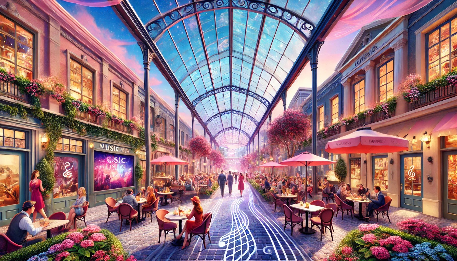 Glass Roofs to Cover Walking Areas at Music World: A Unique Blend of ...